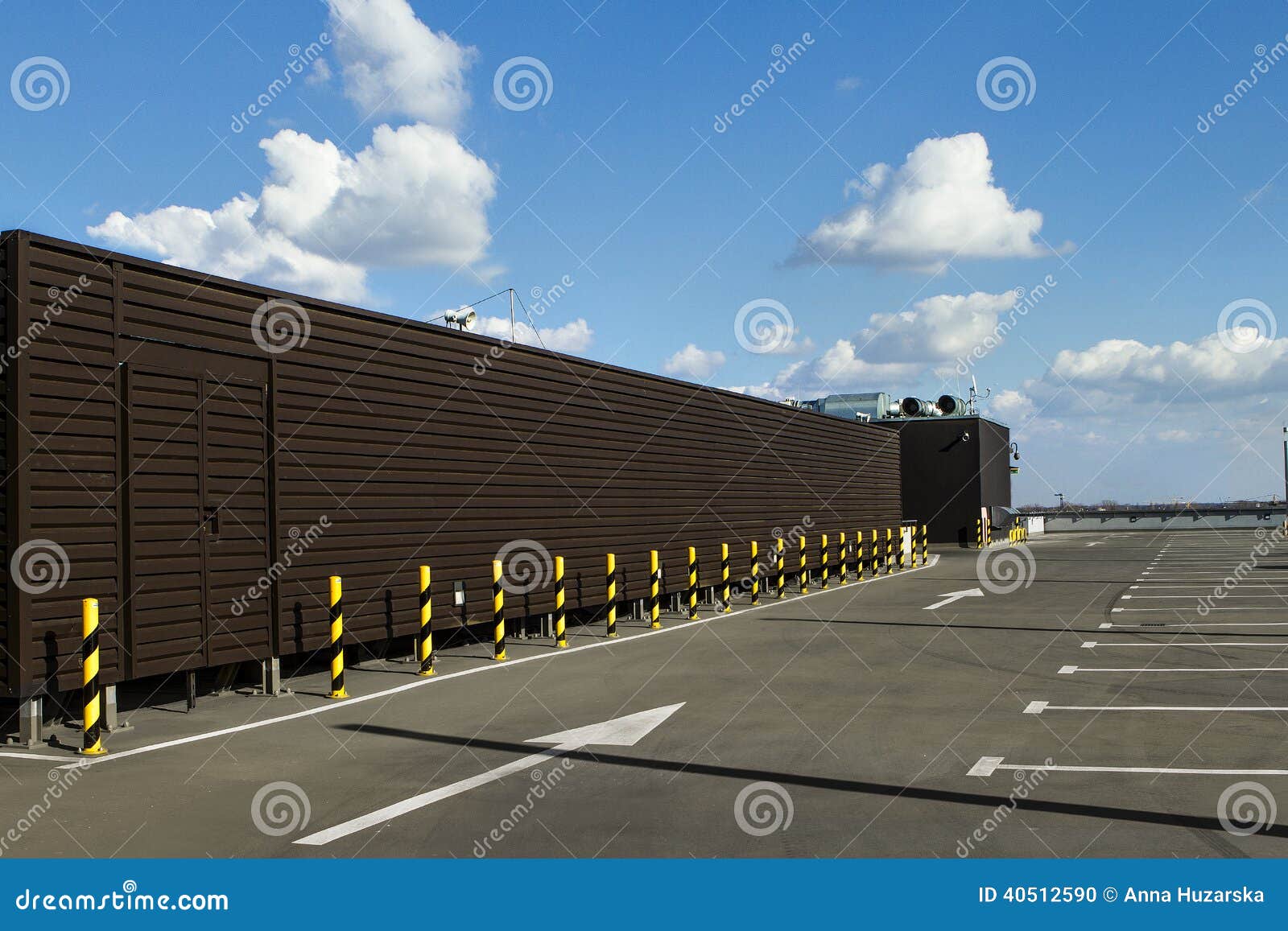 Rooftop car park stock photo. Image of transport, empty - 40512590