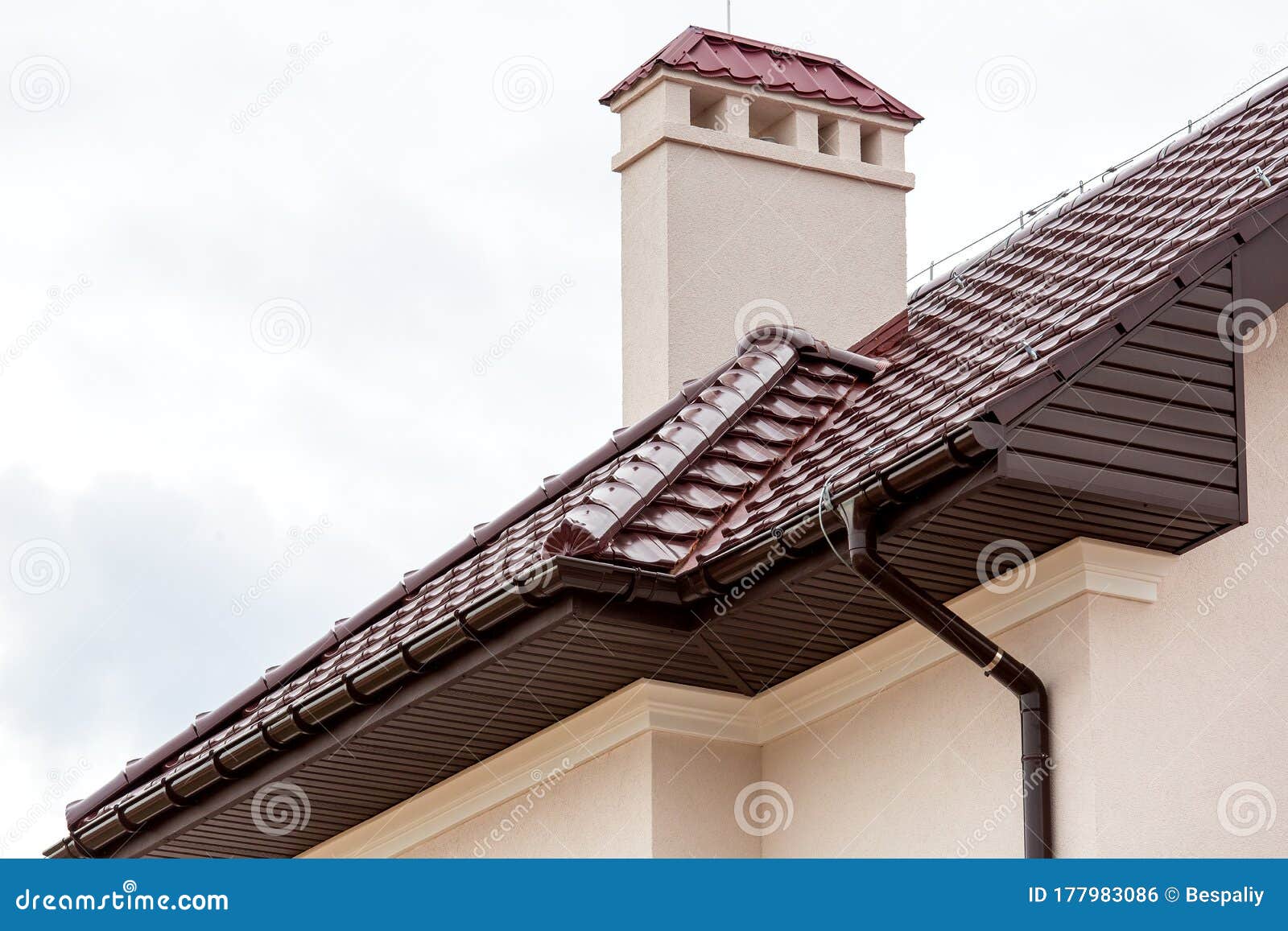 A Rooftop of a Ceramic Tile. Stock Photo - Image of clay, metal: 177983086