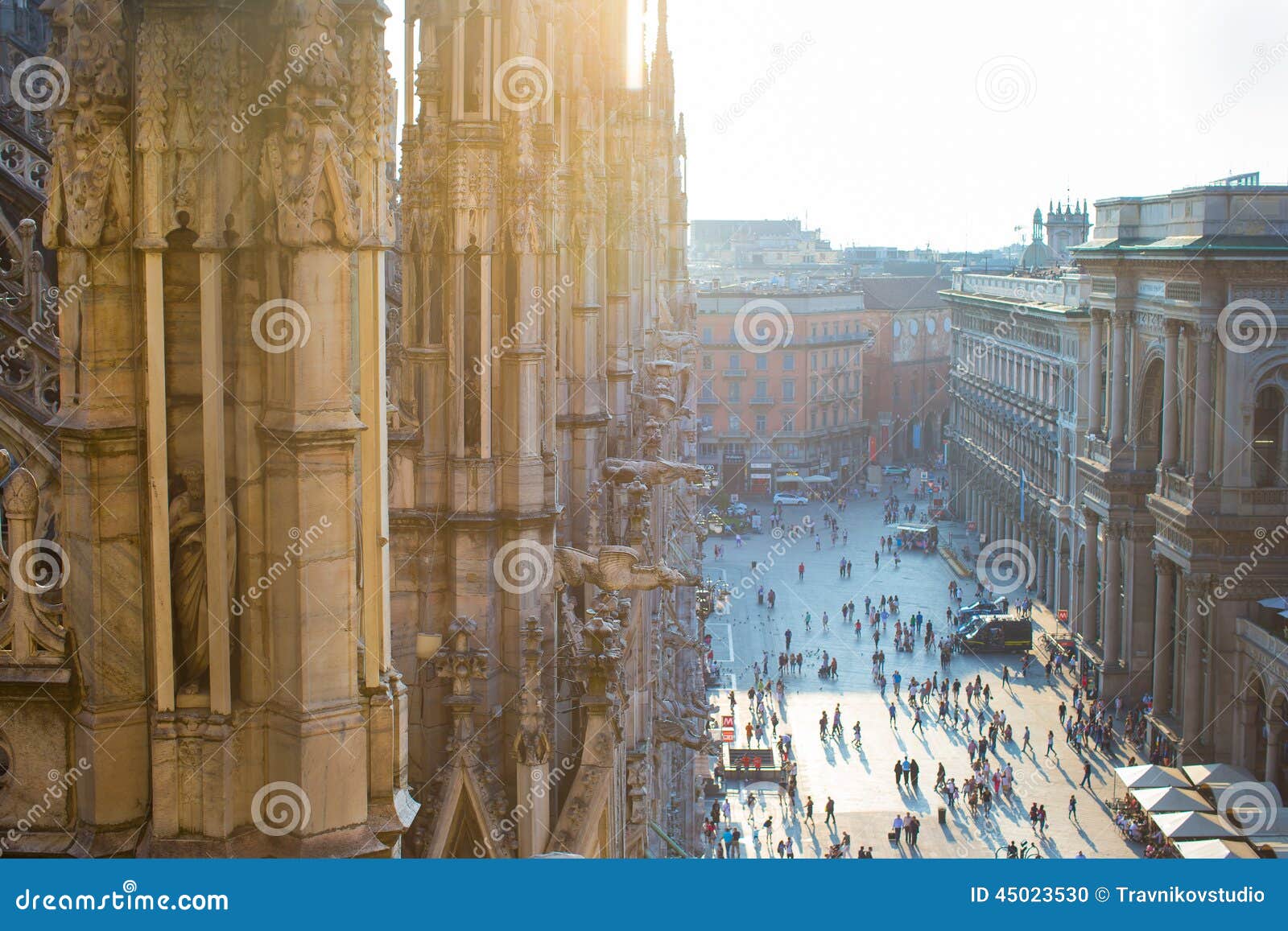 Rooftop of Duomo Cathedral, Milan, Italy Editorial Image - Image of ...