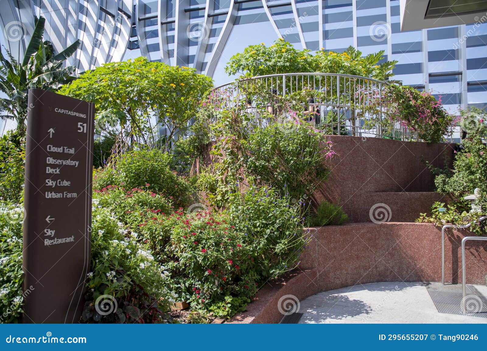 Rooftop Garden at CapitaSpring Building, Singapore Editorial ...
