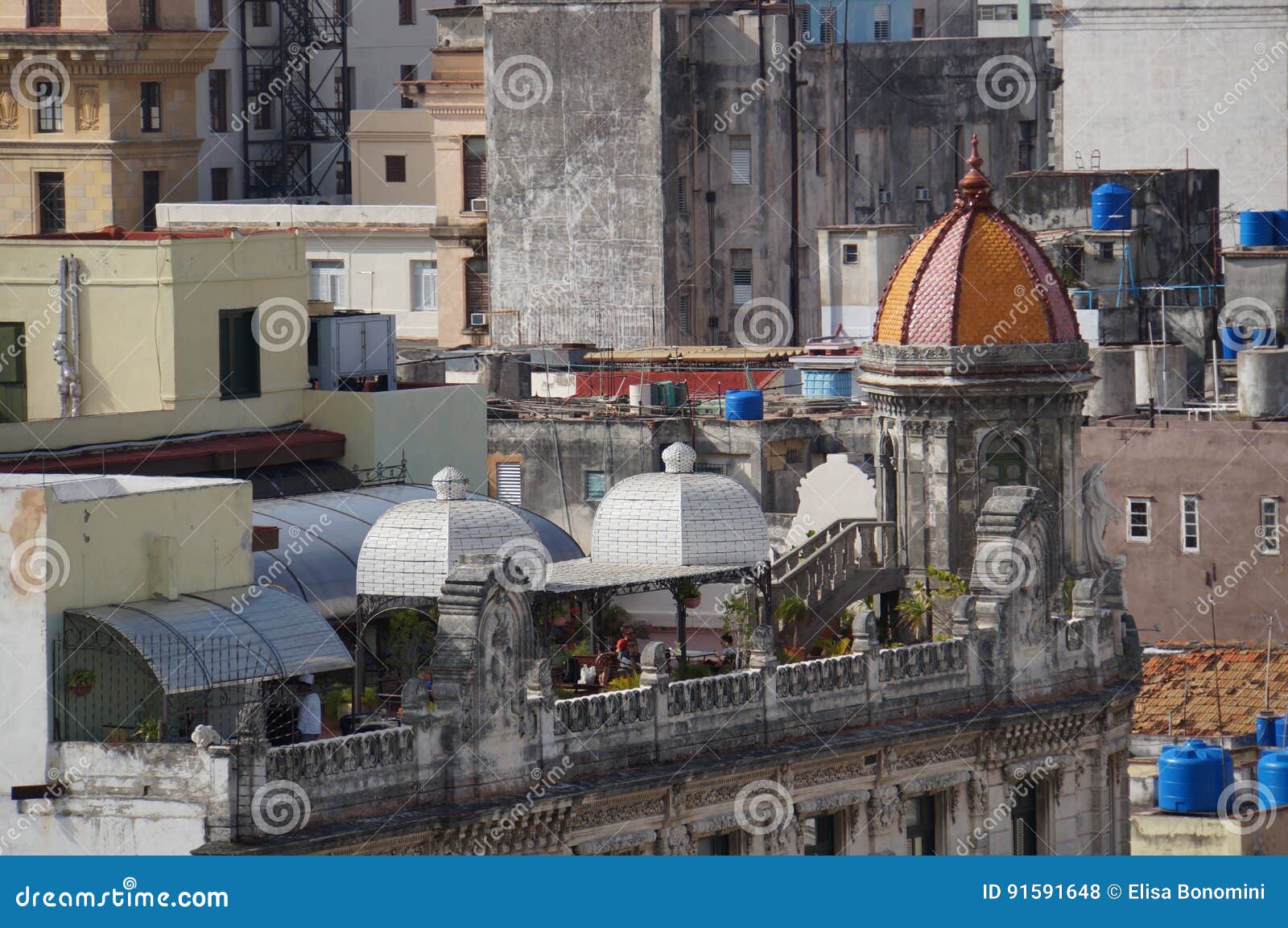 Rooftop in Havana editorial stock photo. Image of habana - 91591648