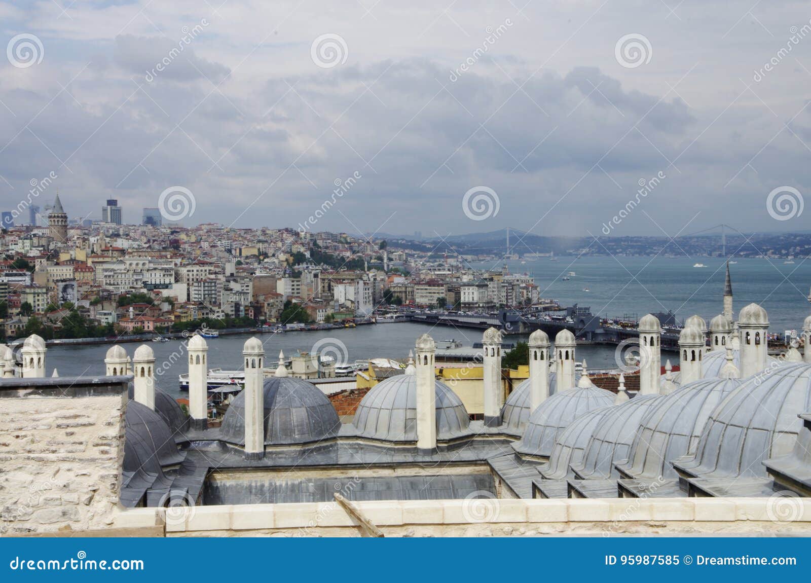 Rooftop in Istanbul stock image. Image of city, travel - 95987585