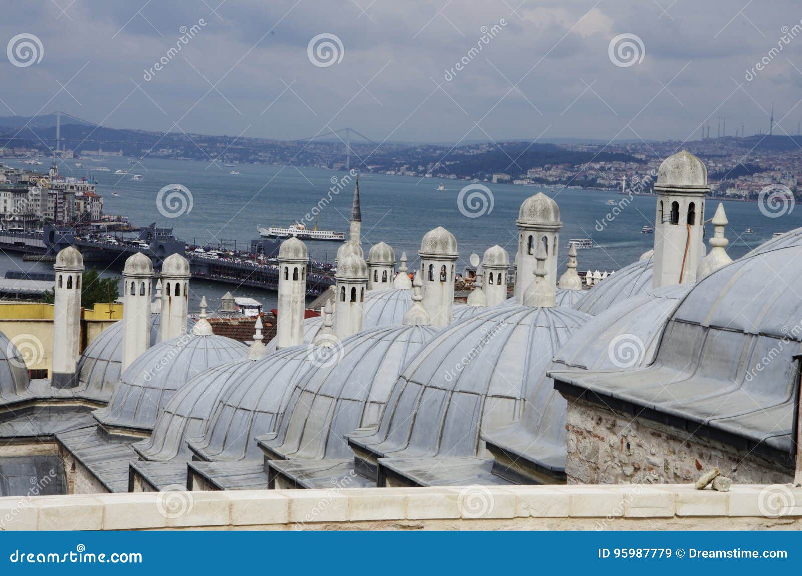 Rooftop in Istanbul editorial stock image. Image of tourism - 95987779
