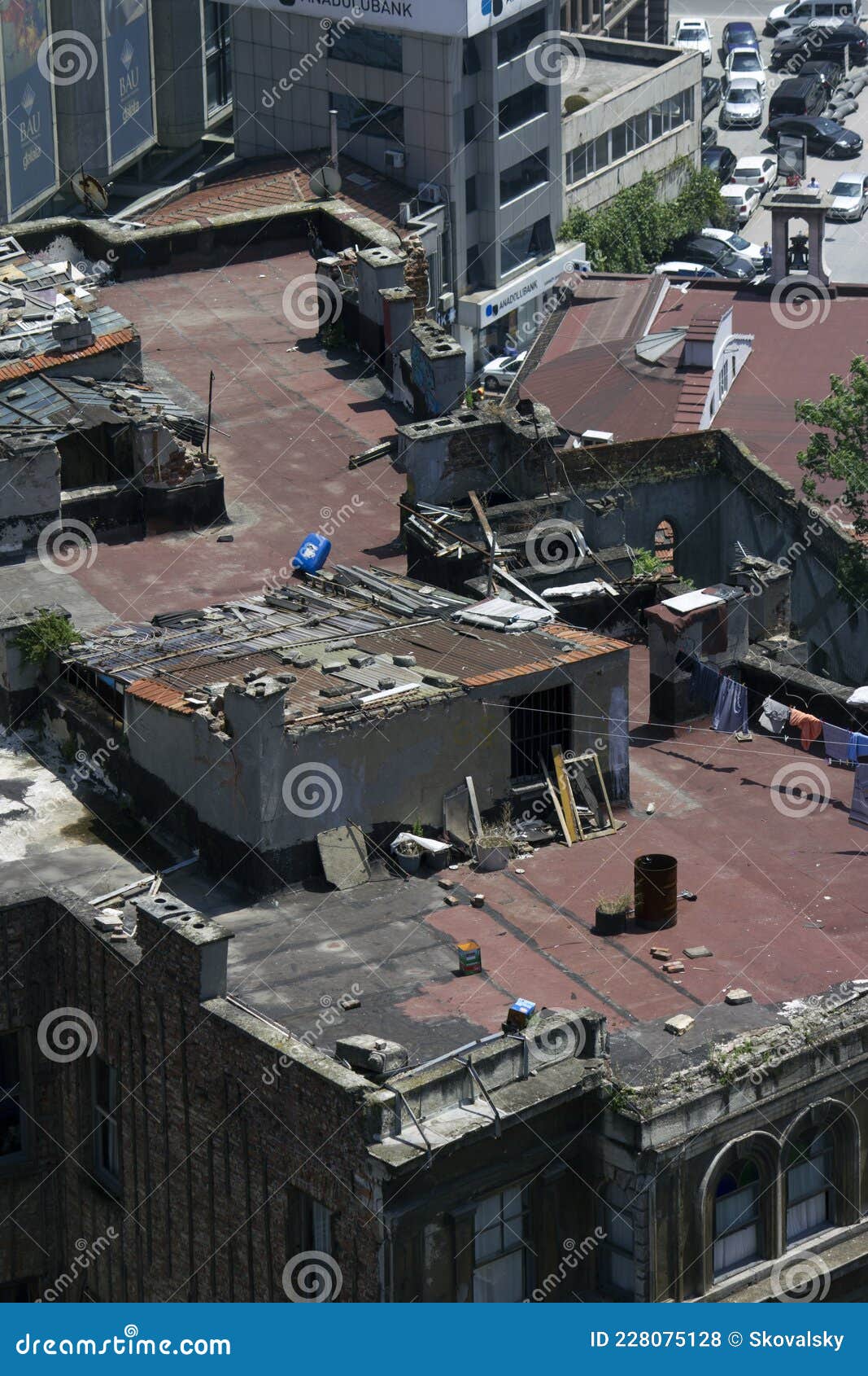 Rooftop in Istanbul on a Summer Day Editorial Stock Photo - Image of ...