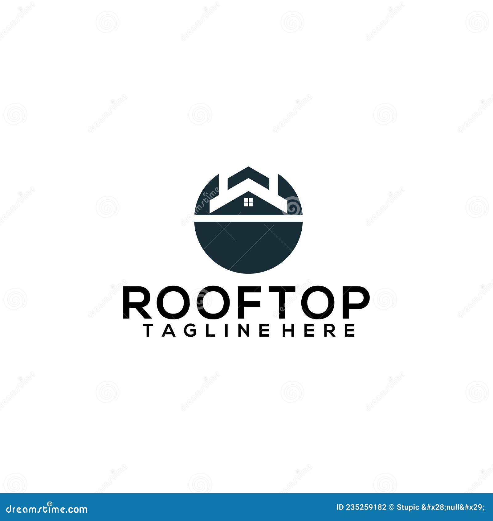 Rooftop Logo Concept Vector Isolated in White Background Stock Vector ...