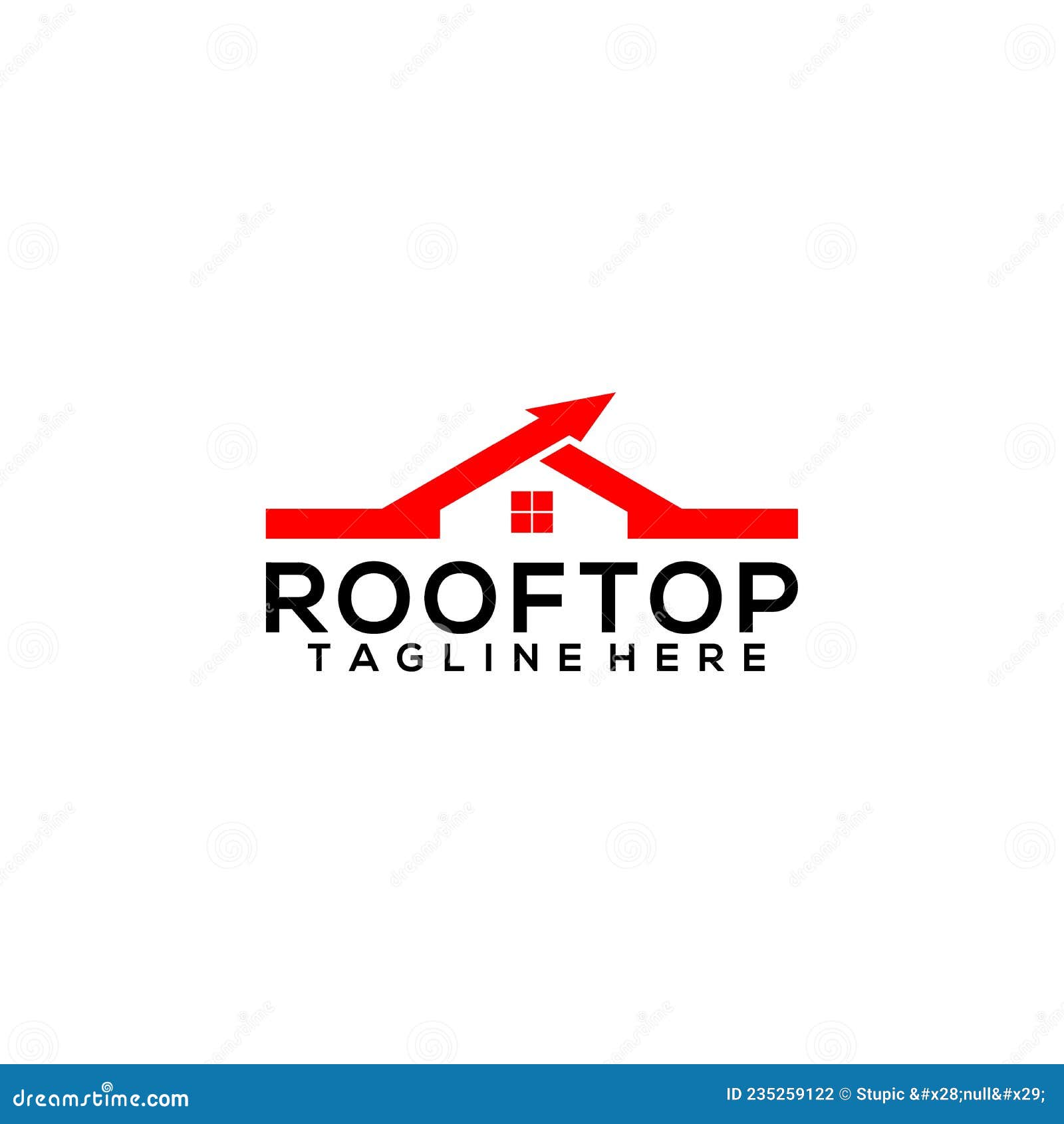 Rooftop Logo Concept Vector Isolated in White Background Stock Vector ...