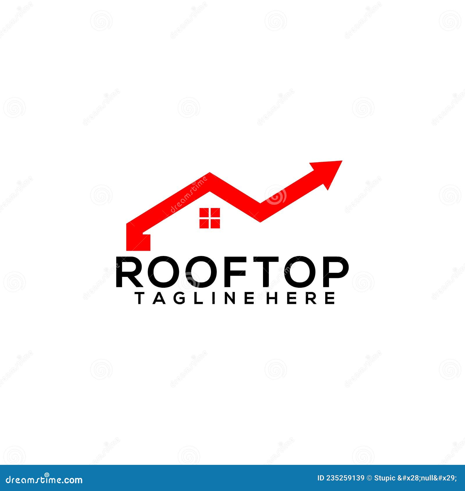 Rooftop Logo Concept Vector Isolated in White Background Stock Vector ...