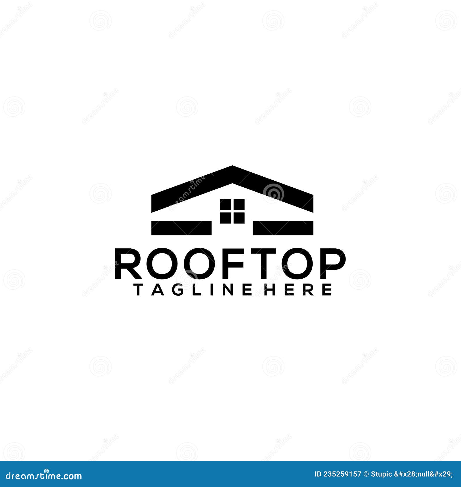 Rooftop Logo Concept Vector Isolated in White Background Stock Vector ...