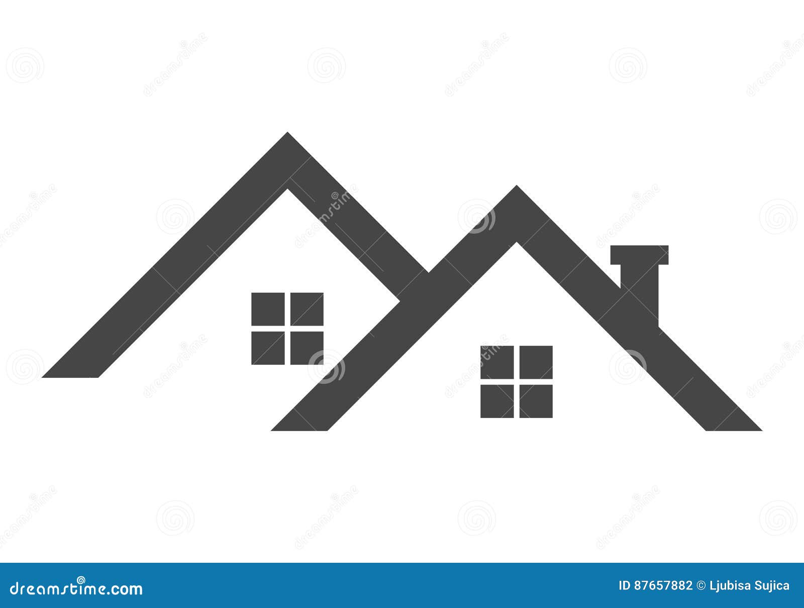 Rooftop logo for design stock vector. Illustration of purchase - 87657882