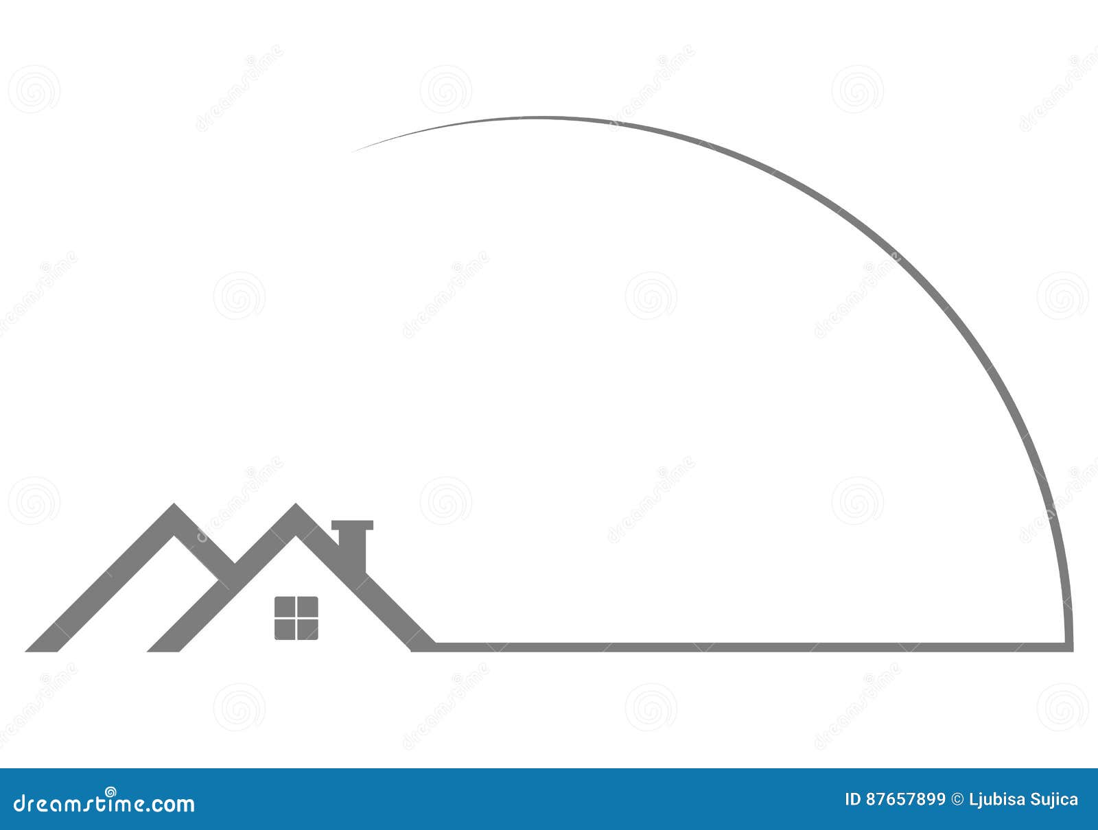 Rooftop logo for design stock vector. Illustration of market - 87657899