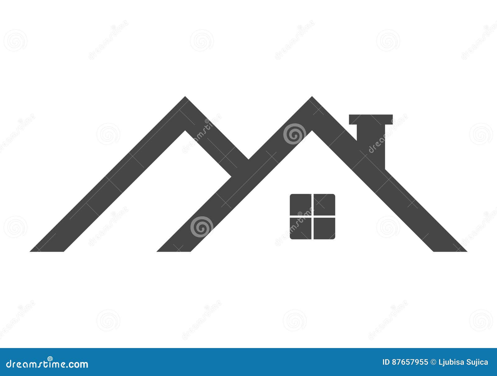 Rooftop logo for design stock vector. Illustration of background - 87657955