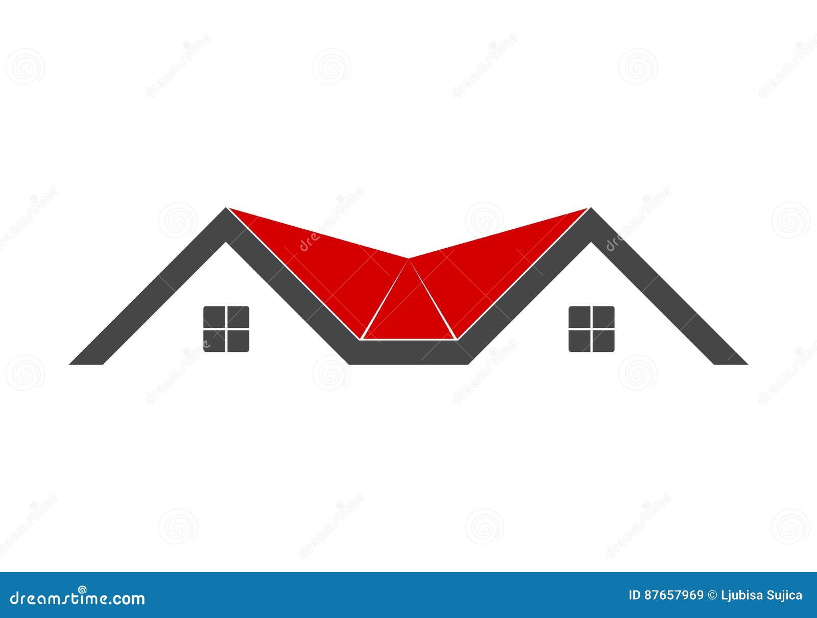 Rooftop logo for design stock vector. Illustration of object - 87657969