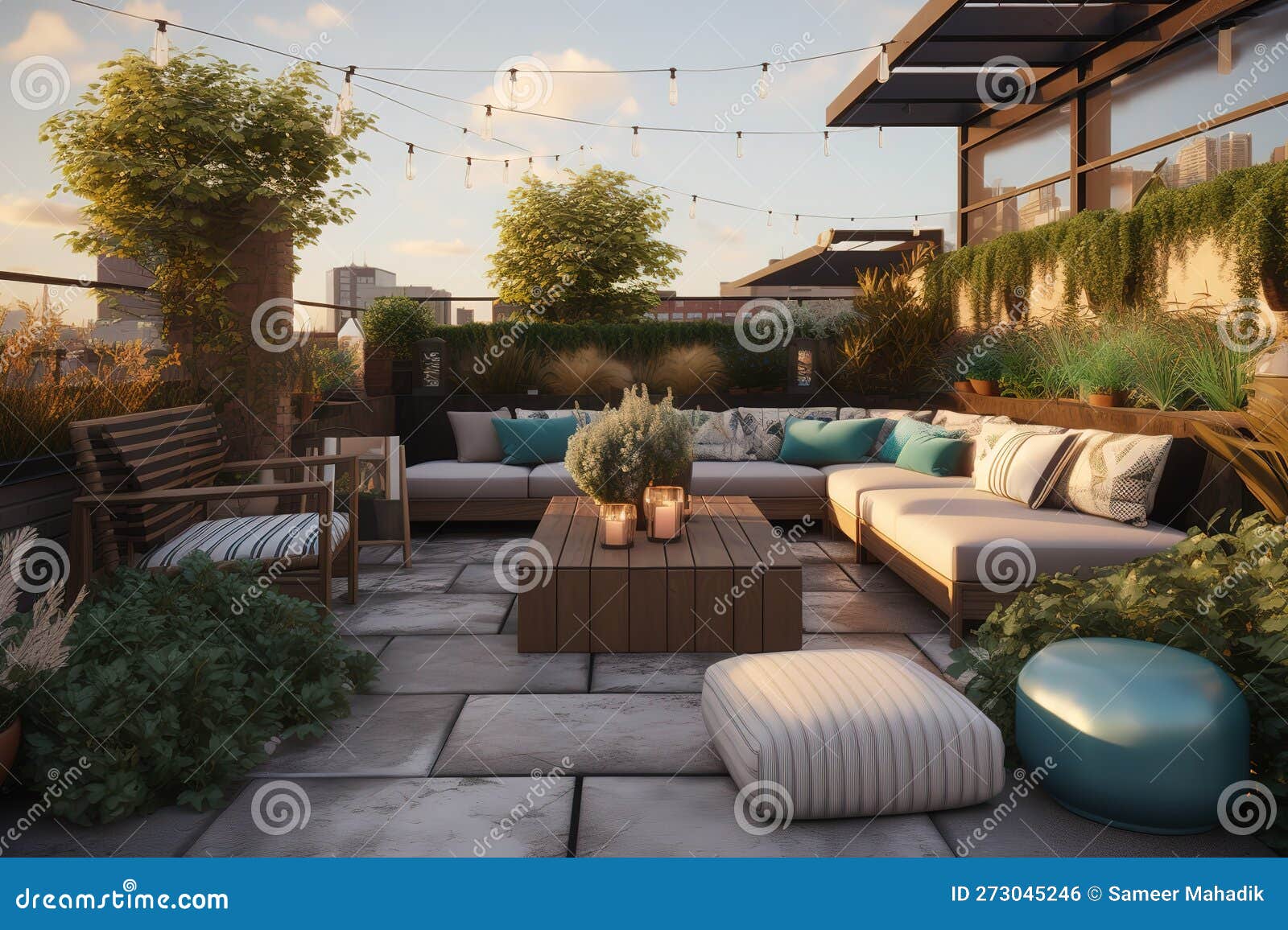 Rooftop Lounge: Create A Set Of Images That Showcase A Chic, Modern ...