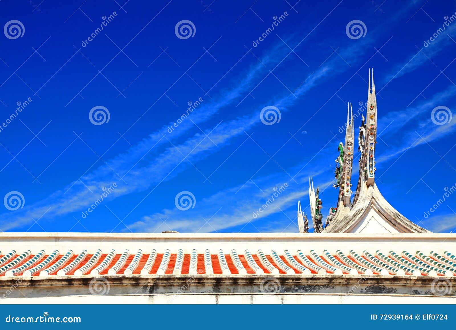 Rooftop of Mazu Temple in Penghu Stock Photo - Image of architecture ...
