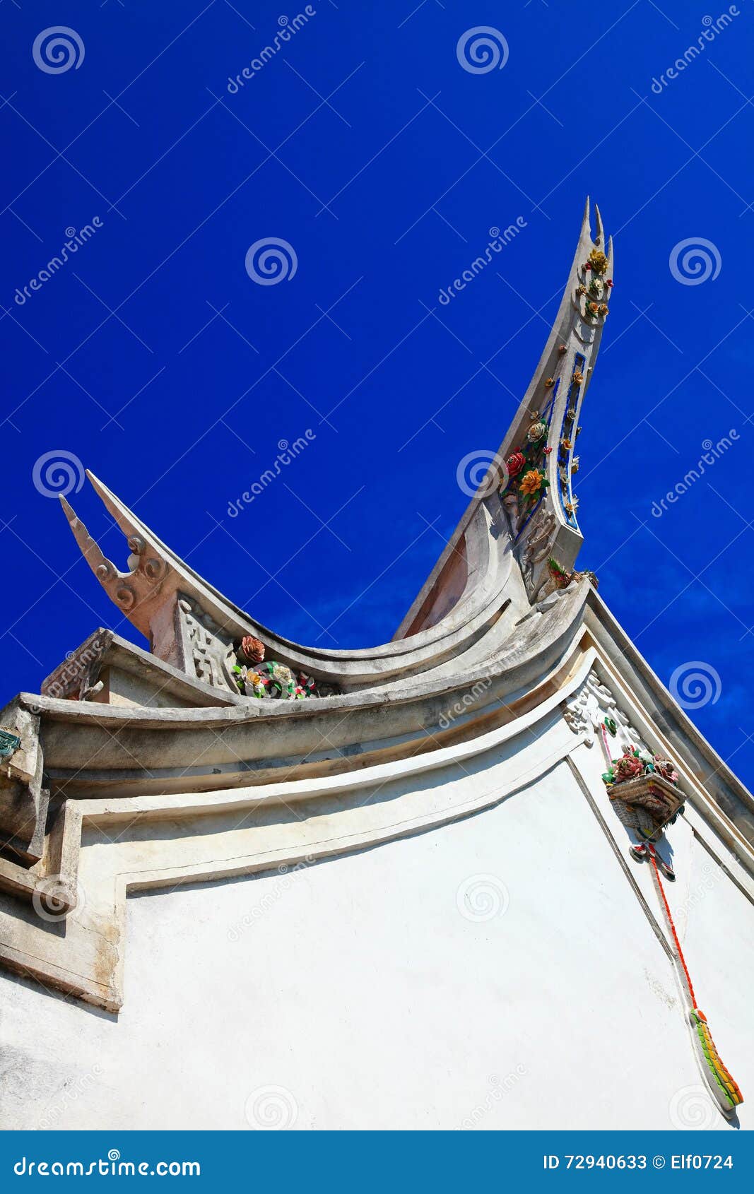 Rooftop of Mazu Temple in Penghu Stock Image - Image of holy, history ...
