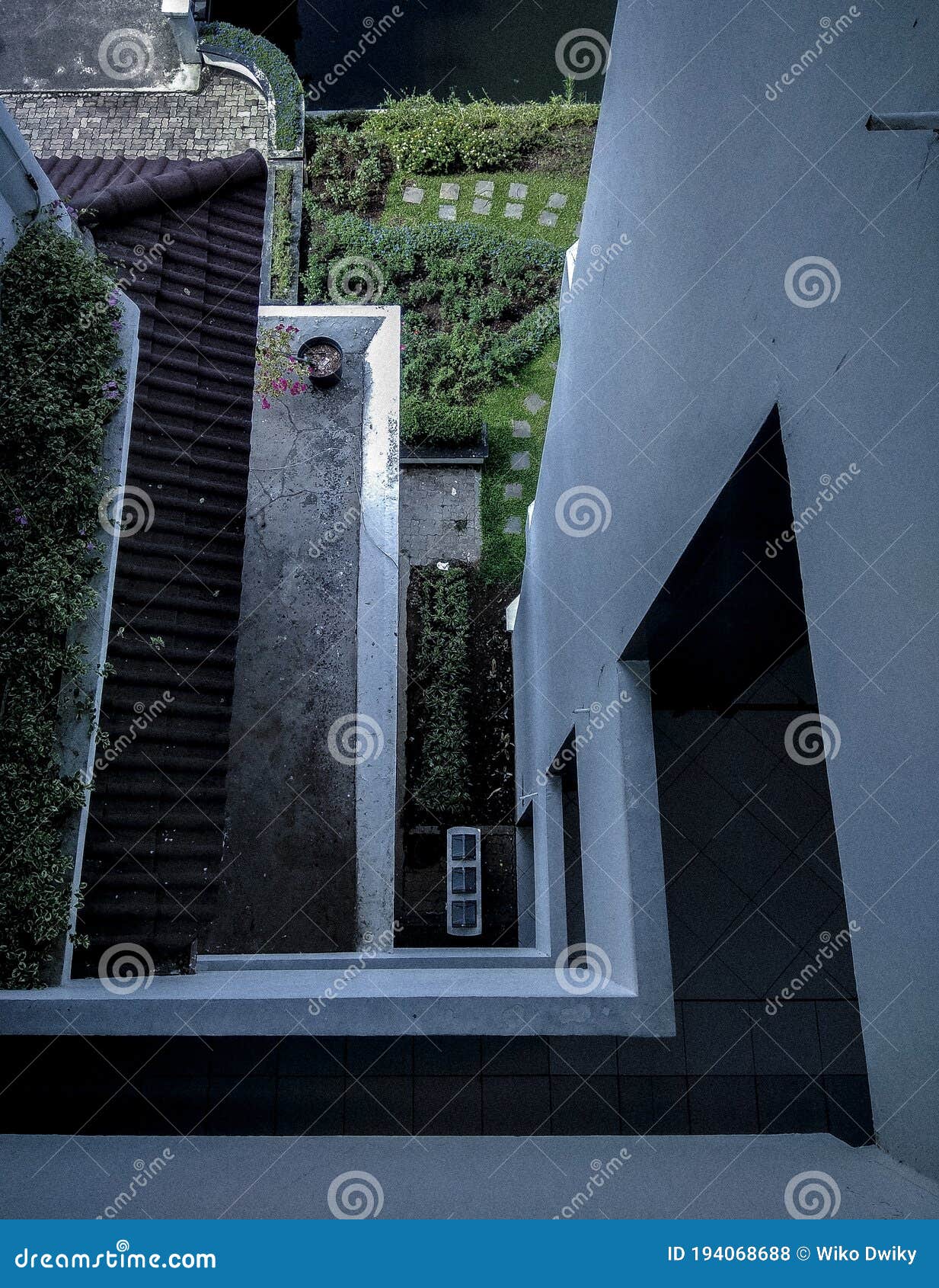 Rooftop nice View stock photo. Image of tree, buildings - 194068688