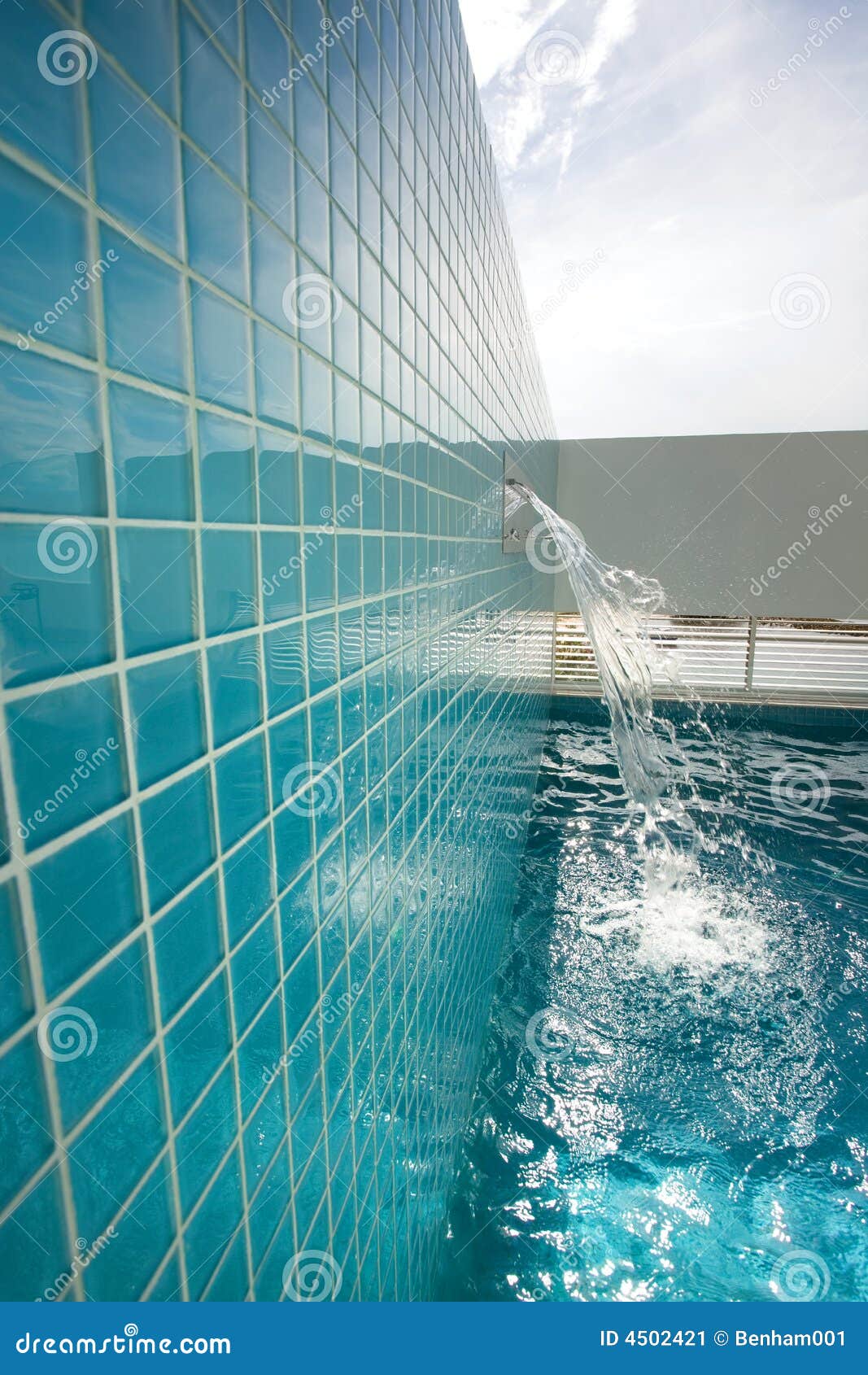 Rooftop pool area stock image. Image of green, swim, water - 4502421