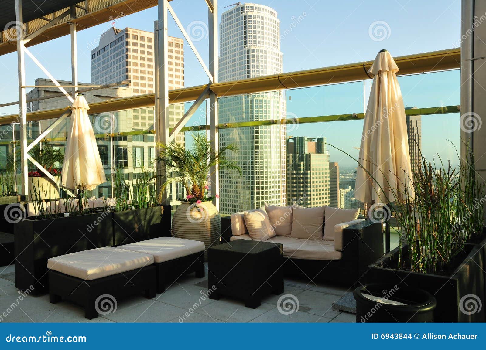 Rooftop seating stock photo. Image of furniture, cushion - 6943844