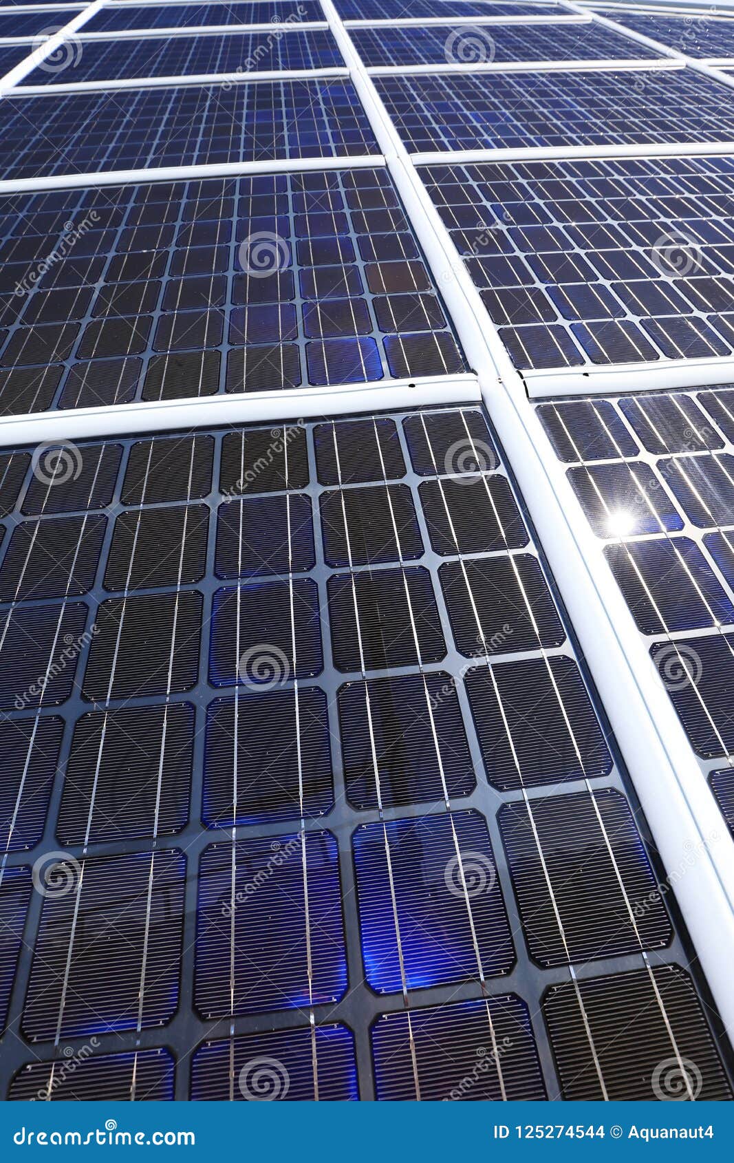 Solar electric cell array stock photo. Image of clean - 125274544