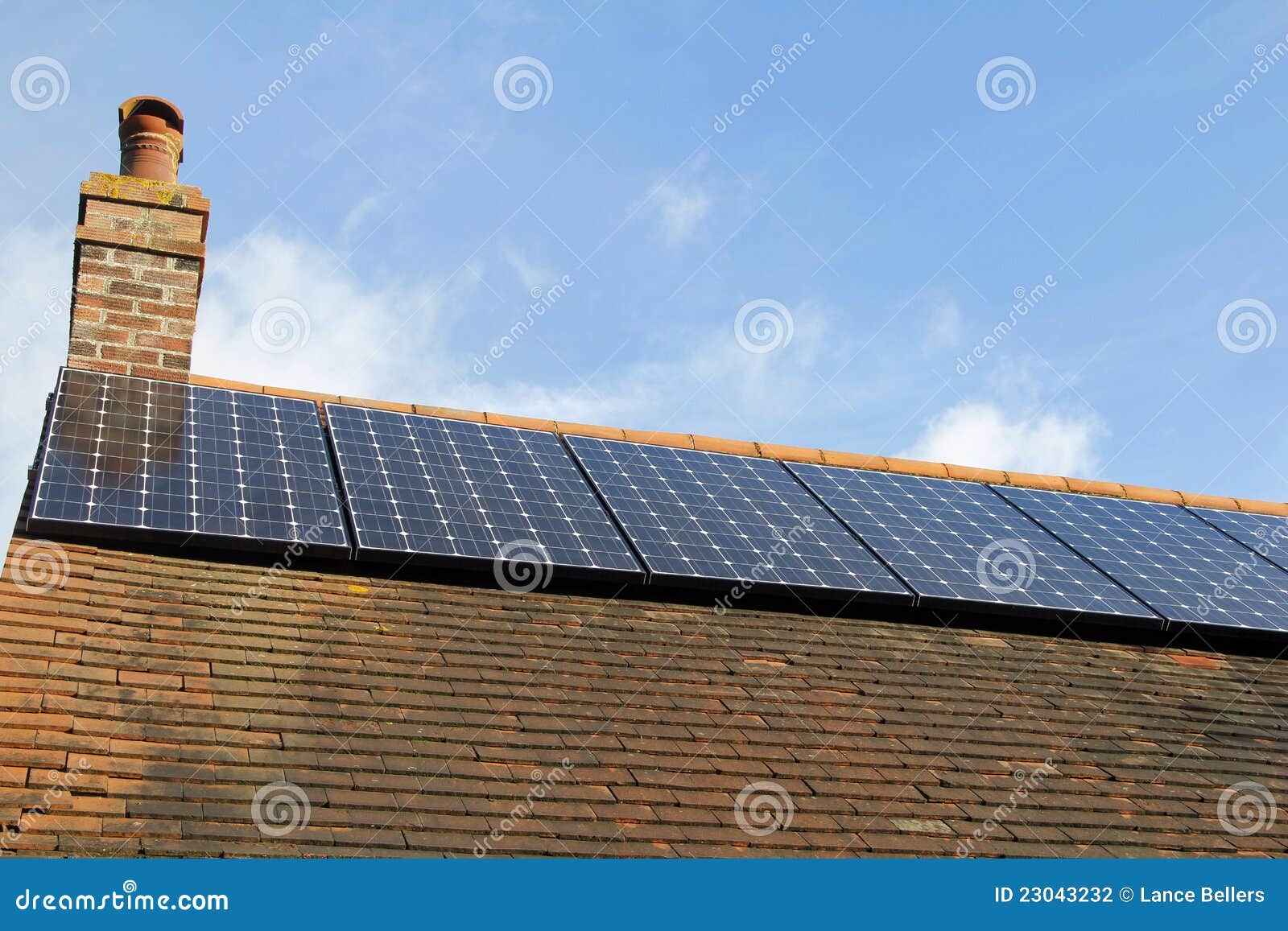 Rooftop solar power stock photo. Image of roof, lifestyle - 23043232