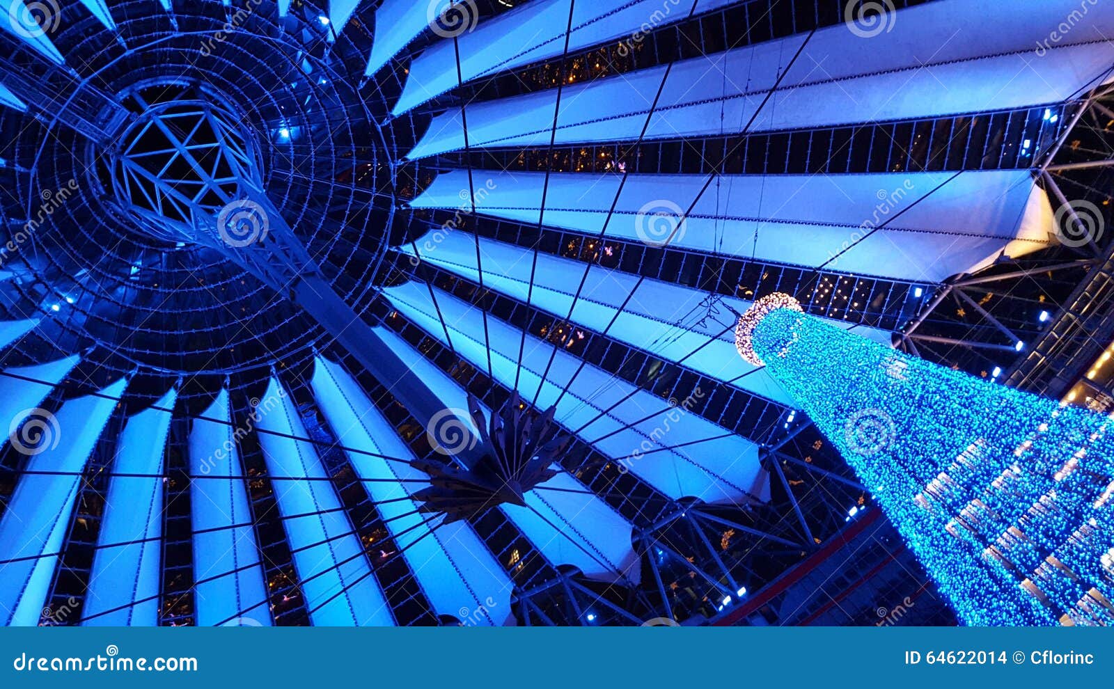 Rooftop at Sony Center, Berlin Stock Photo - Image of horizontal ...