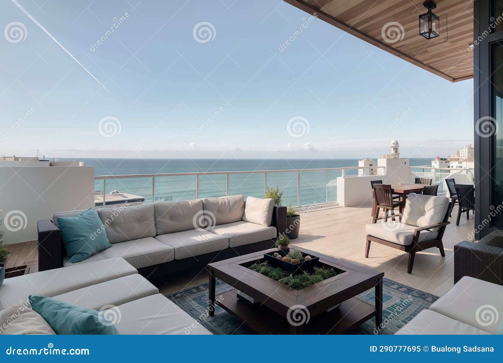 Showcasing Interior Design in Style Maritime Magic Stock Illustration ...