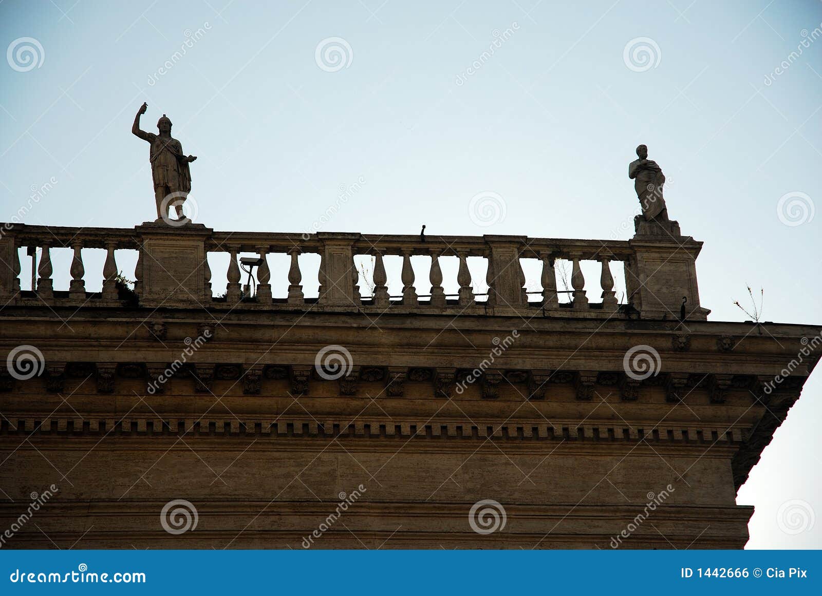 Rooftop statues stock photo. Image of details, roof, statue - 1442666
