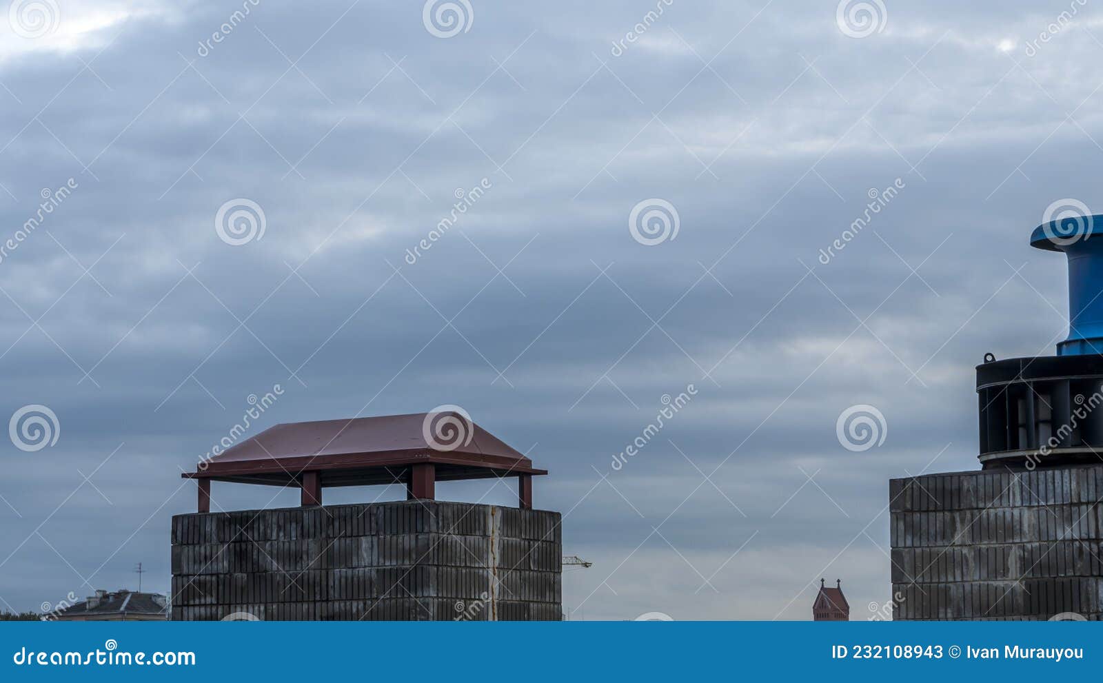 Rooftop Ventilation. Large Ventilation Shaft. Part of the Ventilation ...