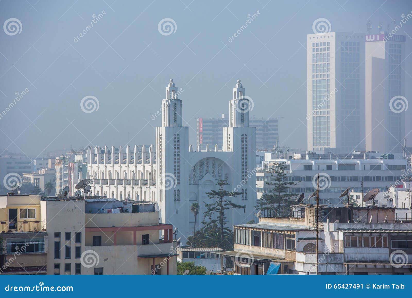 Rooftop View of Casablanca, Morocco. Editorial Photo - Image of ...