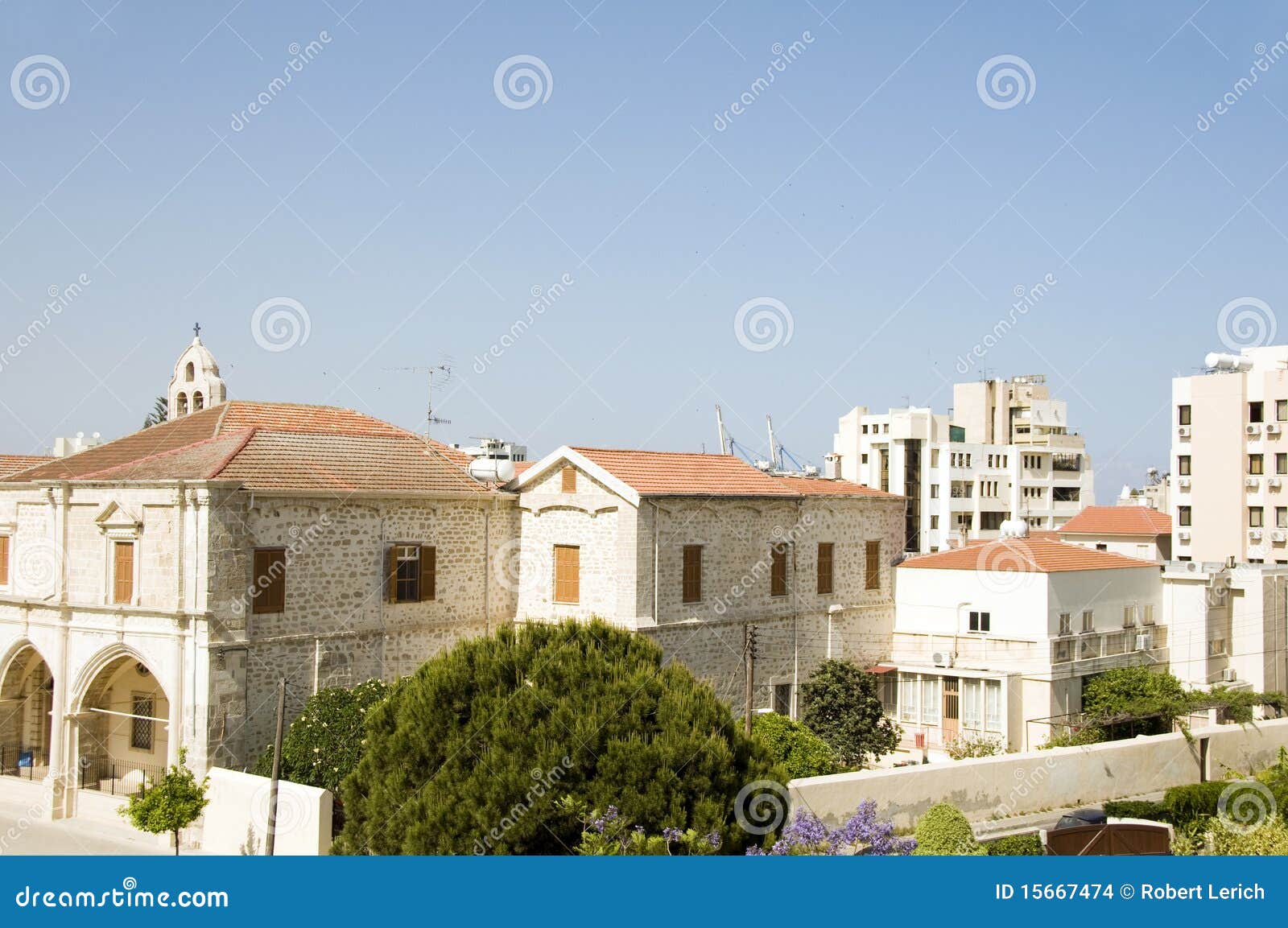 Rooftop View Larnaca Cyprus Stock Photo - Image of cyprus, cityscape ...
