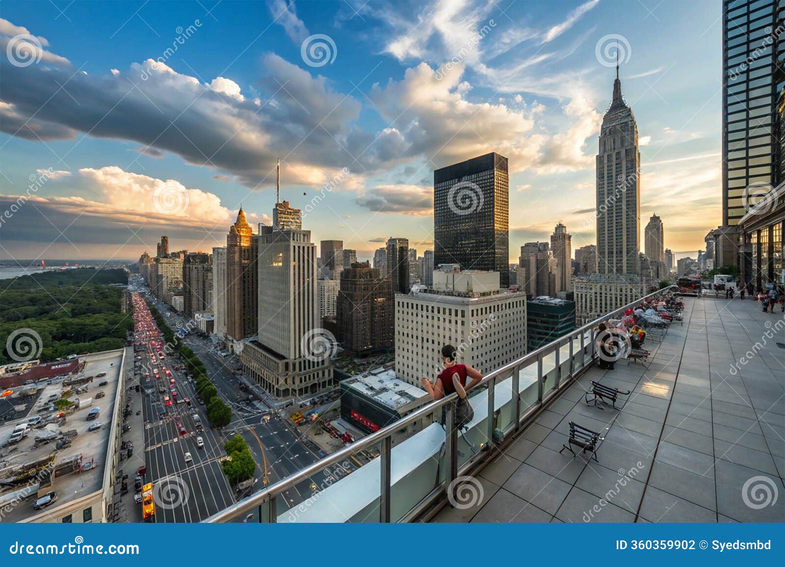 Rooftop View, Urban Landscape, Communication Towers, Aged Building ...