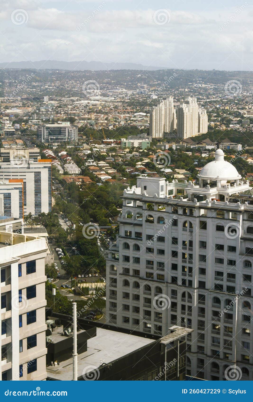 Rooftop View of the Skyline at Bonifacio Global City, Philippines Stock ...
