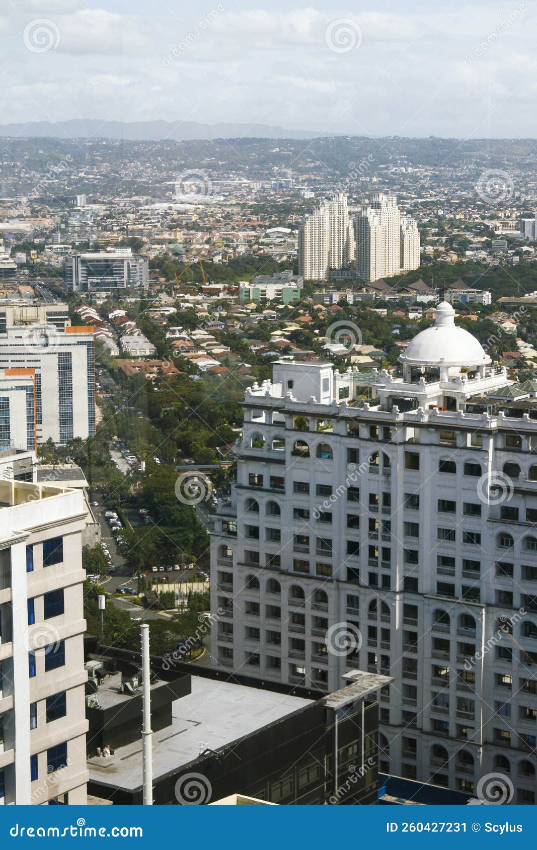 The Skyline Of Bonifacio Global City In Metro Manila. Drone Shot Of ...