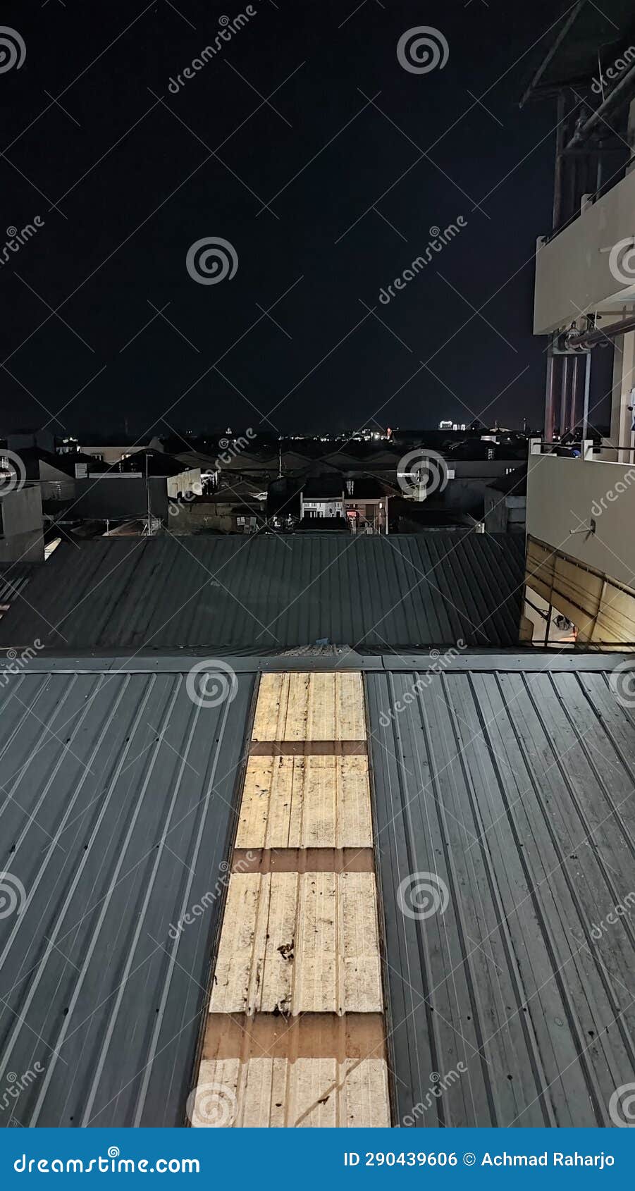Rooftop View from the Top of the 4th Floor Building Stock Photo - Image ...