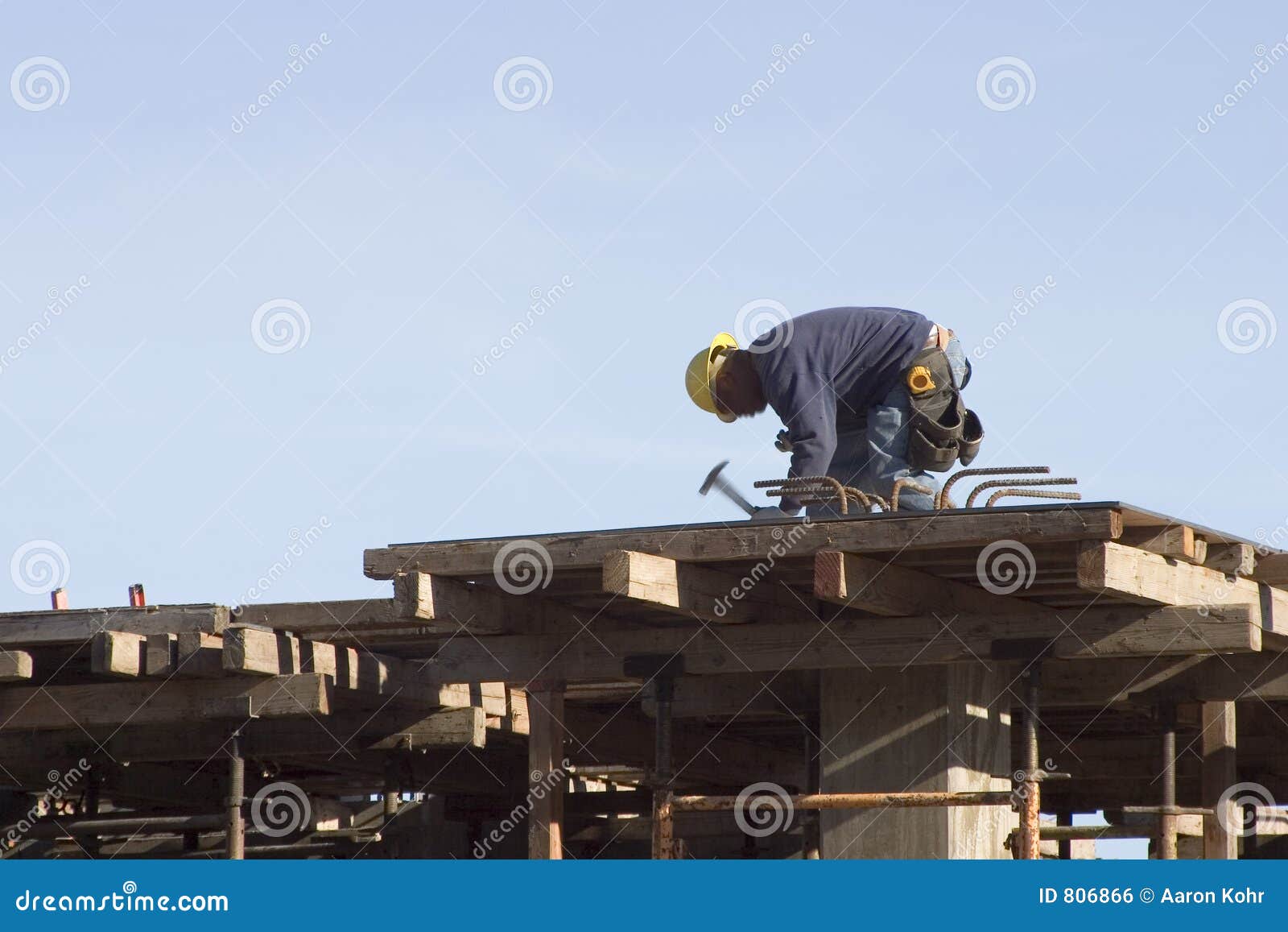 Rooftop Worker stock photo. Image of workers, construct - 806866
