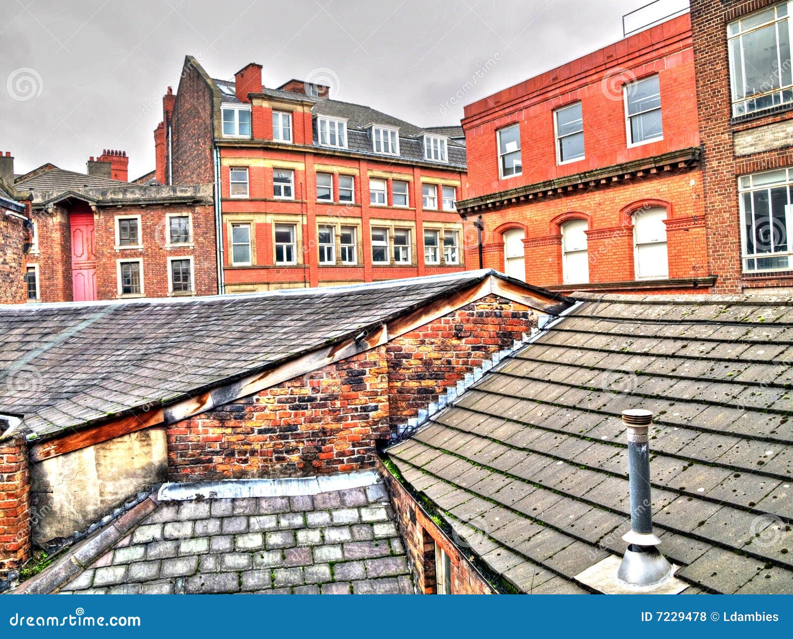 Rooftops stock photo. Image of cityscape, town, flat, liverpool - 7229478