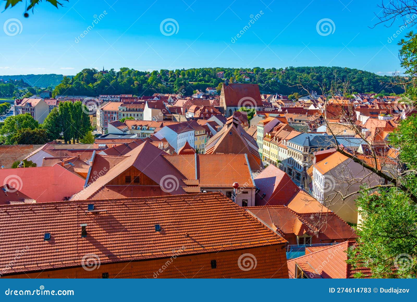 Rooftops of German Town Meissen Stock Image - Image of german, nature ...