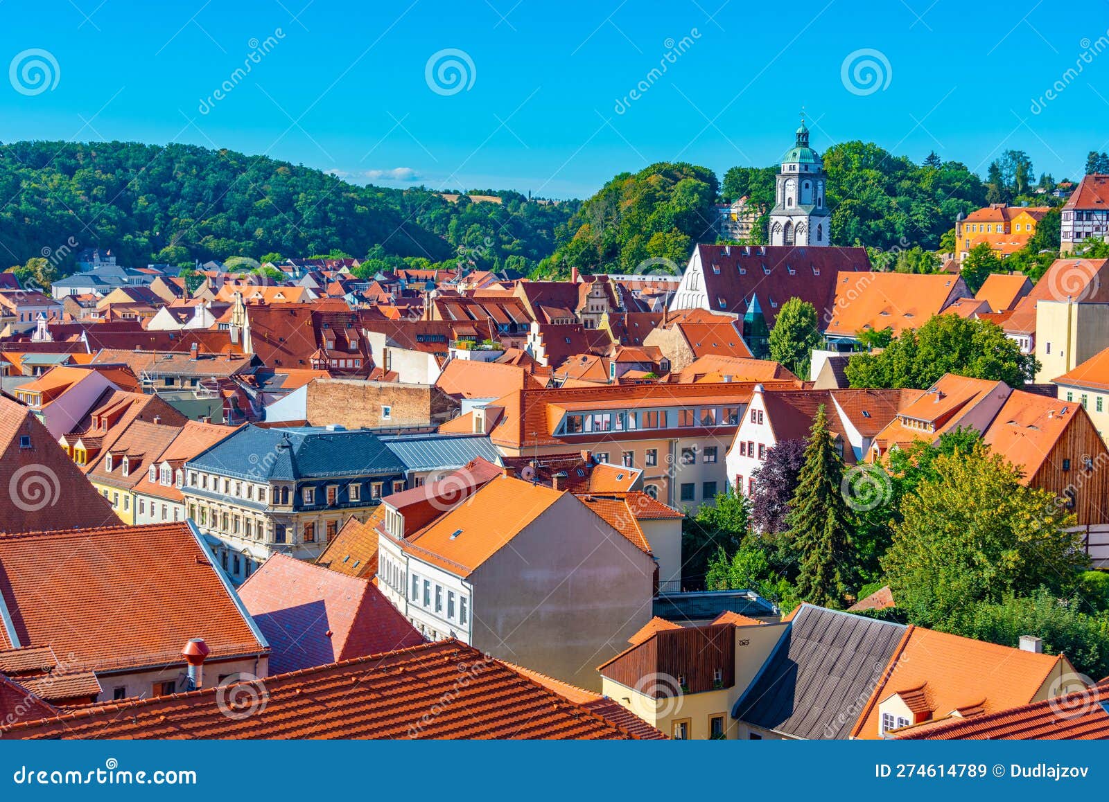 Rooftops of German Town Meissen Stock Image - Image of rooftop ...