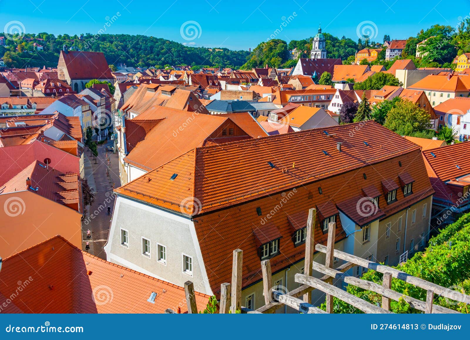 Rooftops of German Town Meissen Stock Image - Image of cupola, shore ...