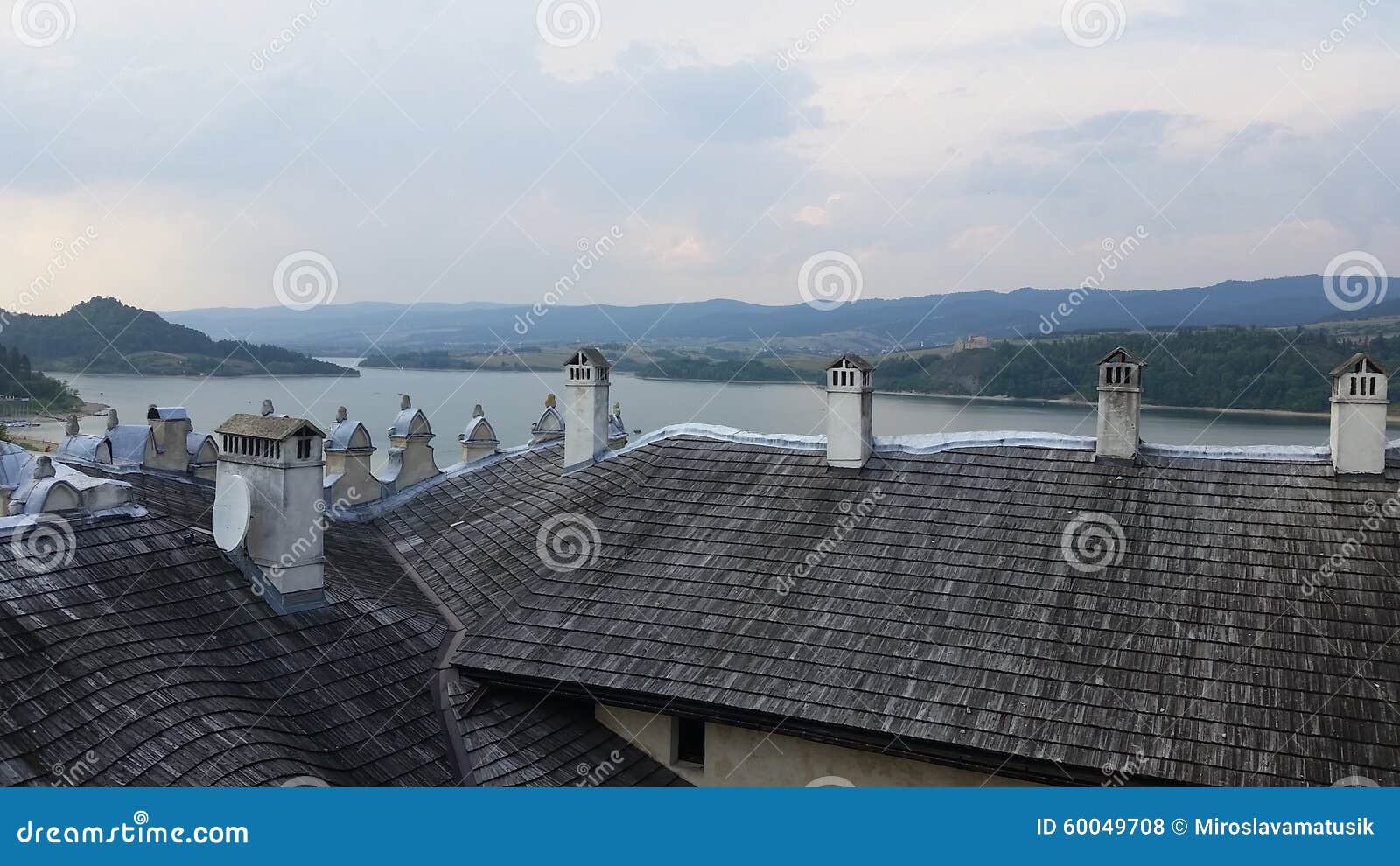 Rooftops of the Houses in Poland Stock Photo - Image of roof, clouds ...