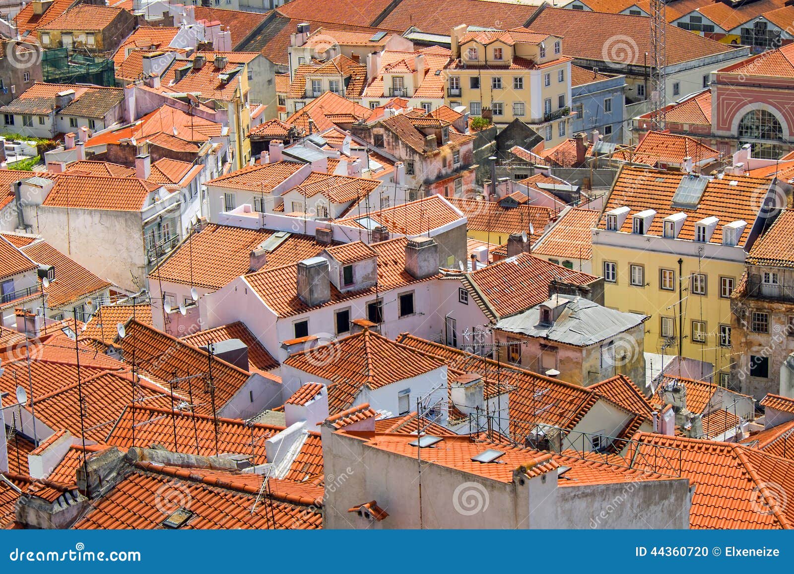 Rooftops in Lisbon, Portugal Stock Photo - Image of historic, rooftop ...
