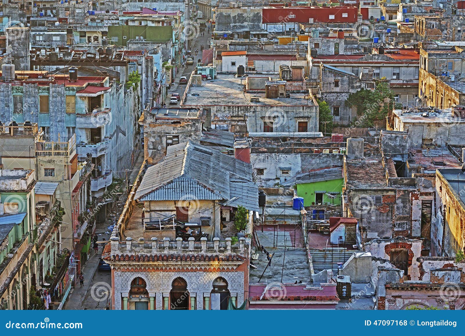 Rooftops of Old Havana stock photo. Image of rooftops - 47097168