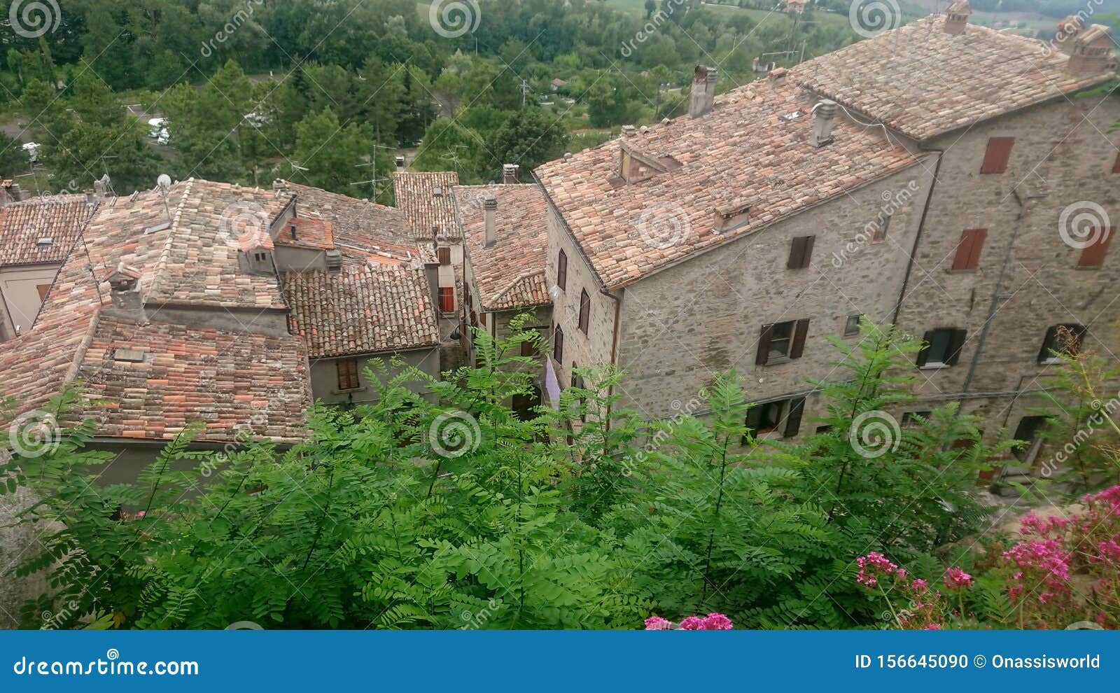 Rooftops stock photo. Image of village, rooftops, rooftop - 156645090
