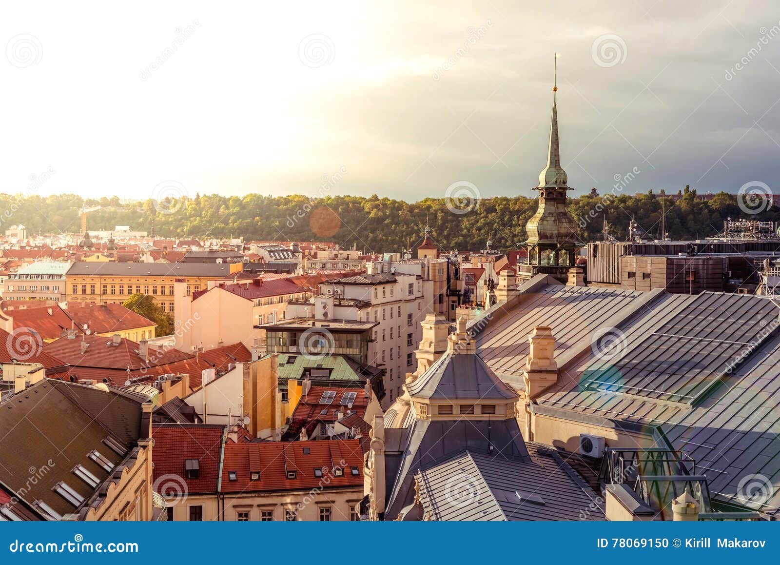 Rooftops of Old Prague. Czech Republic Stock Photo - Image of rooftop ...