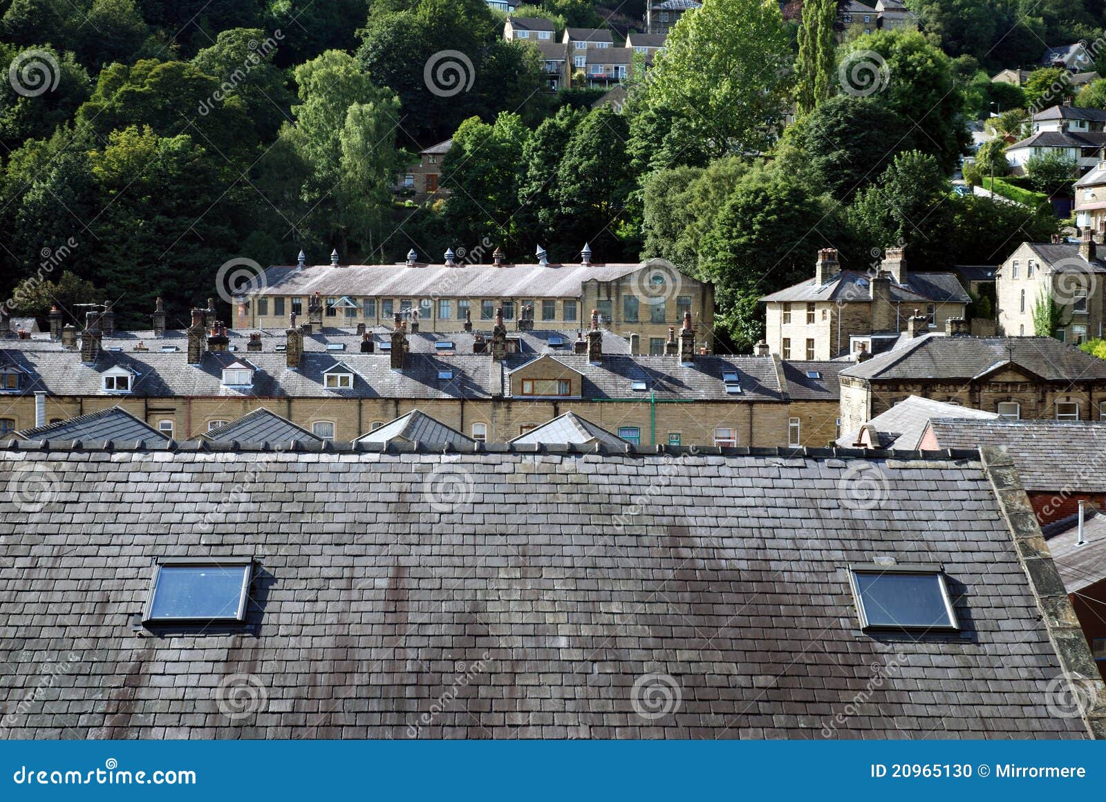 Rooftops Over Hebden Bridge Stock Photo - Image of bridge, yorkshire ...