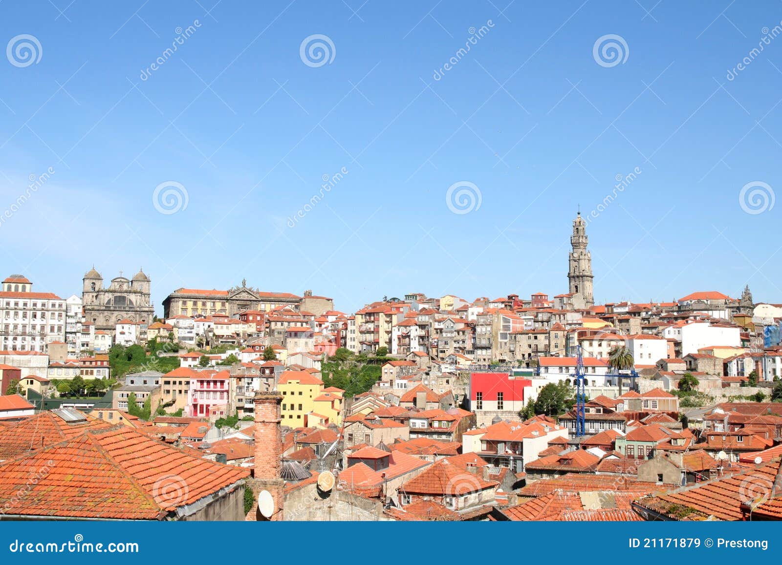 Rooftops of Portugal. stock image. Image of outdoors - 21171879