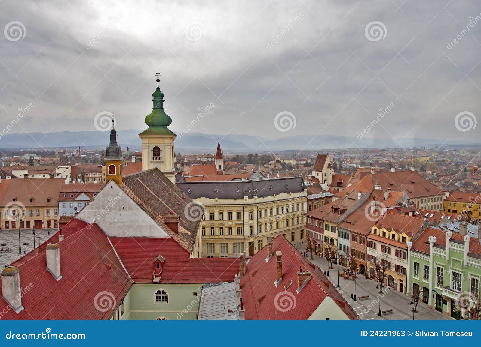 Rooftops in Sibiu City, Romania Stock Image - Image of hermannstadt ...