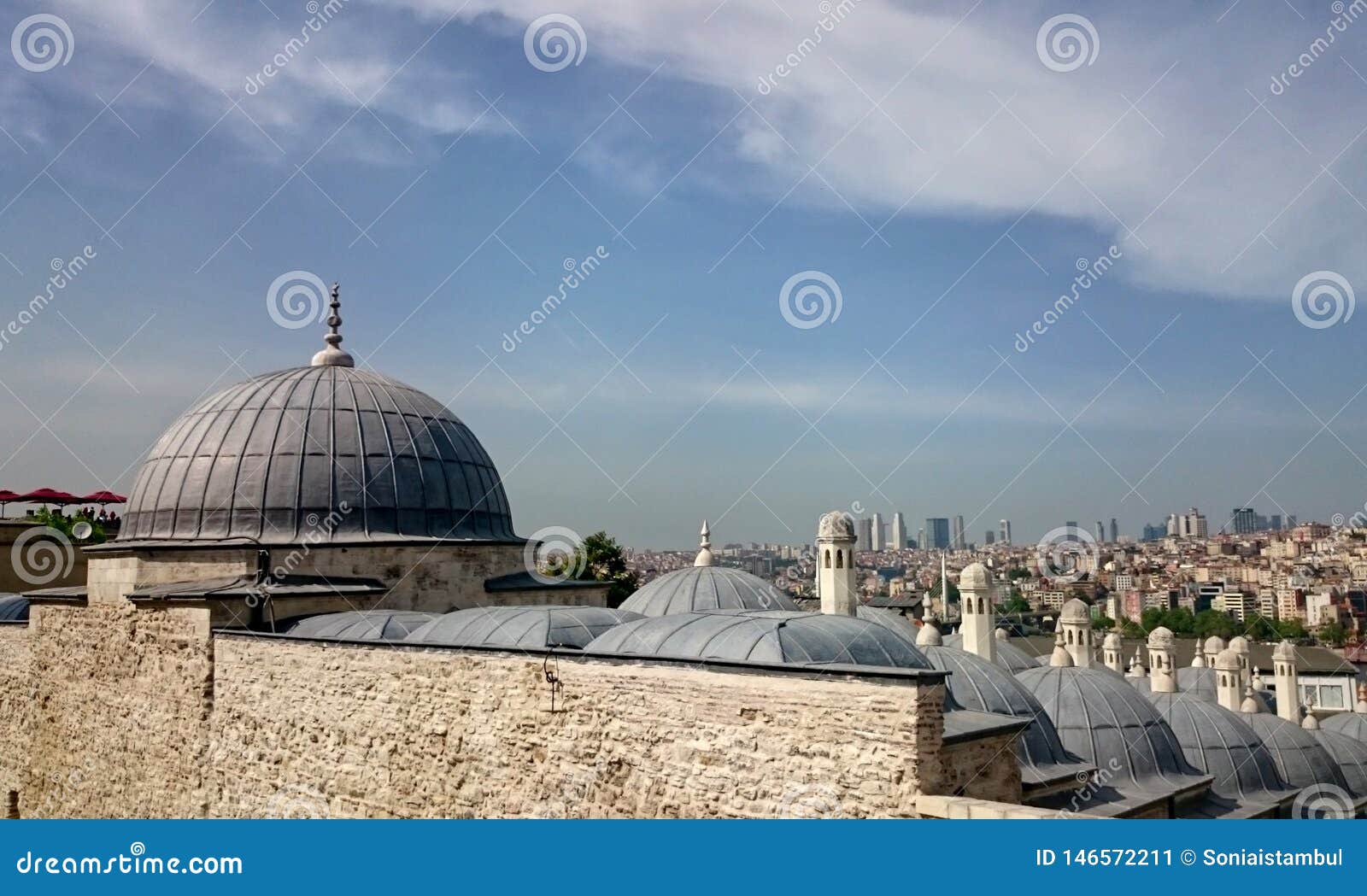 Suleyman mosque stock image. Image of east, asia, dome - 146572211