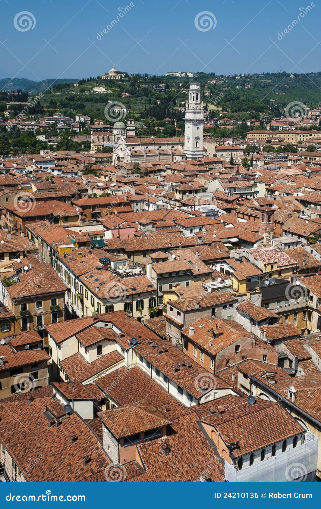 Rooftops, Verona, Italy stock photo. Image of structure - 24210136