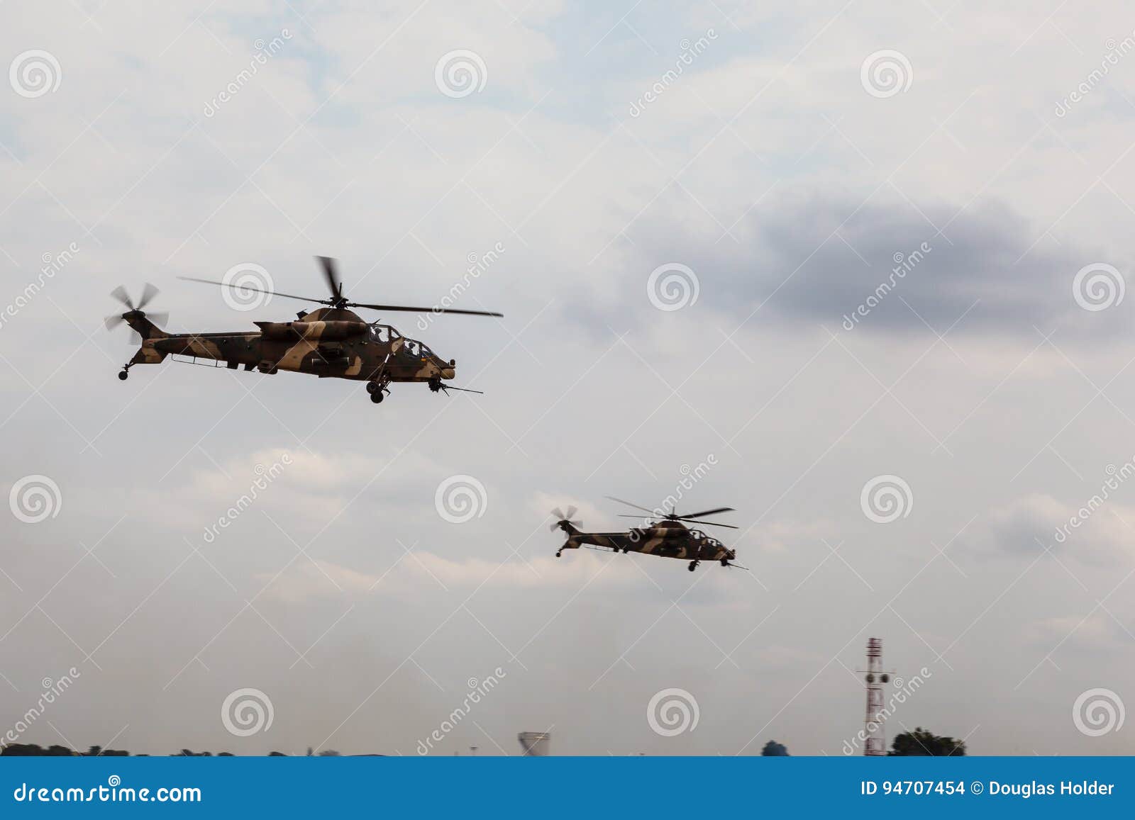 Rooivalk Attack Helicopter editorial stock image. Image of airforce ...